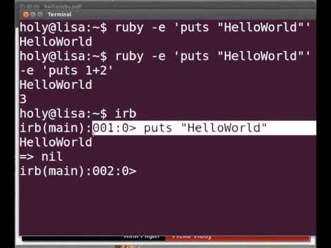 Hello Ruby English Youtube