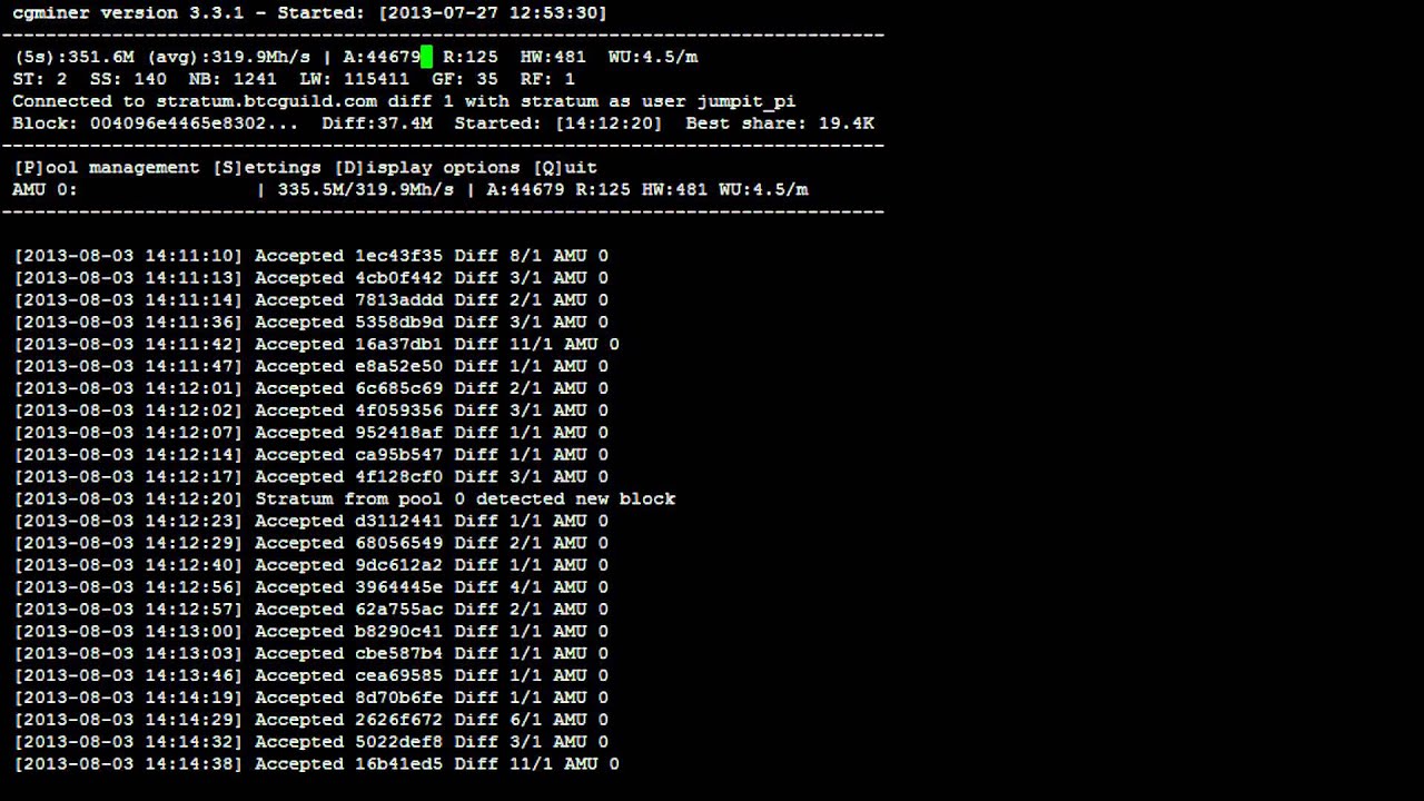 Debian Wheezy Bitcoin Mining