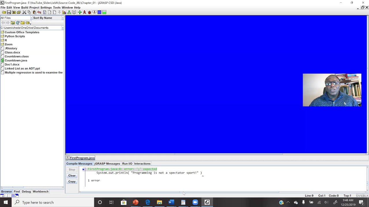 Java Programming Lab 1 Download Eclipse And Jgrasp Ide First Java