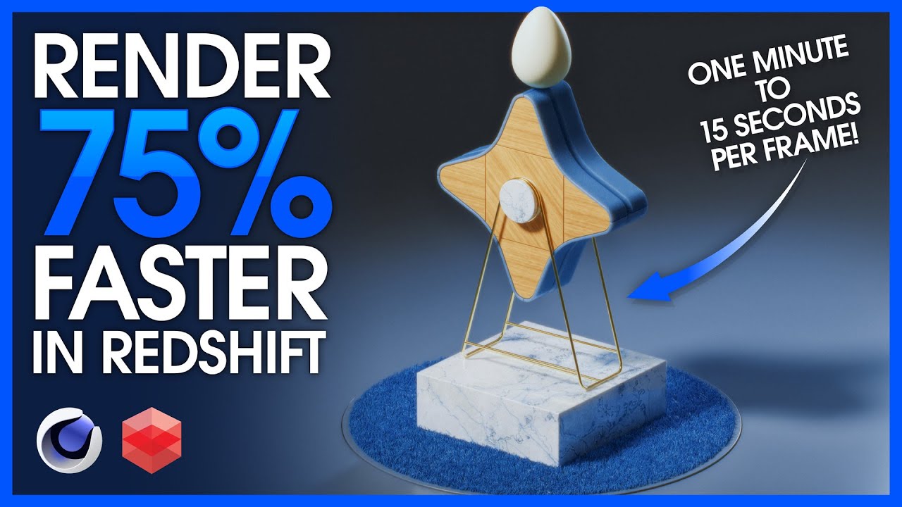 Get 75 Faster Render Times In Redshift 3d Youtube