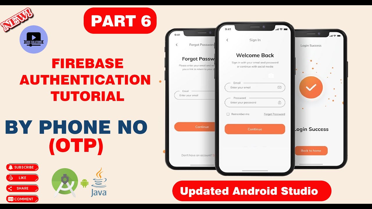 Otp Verification Using Firebase In Android Studio Complete Tutorial