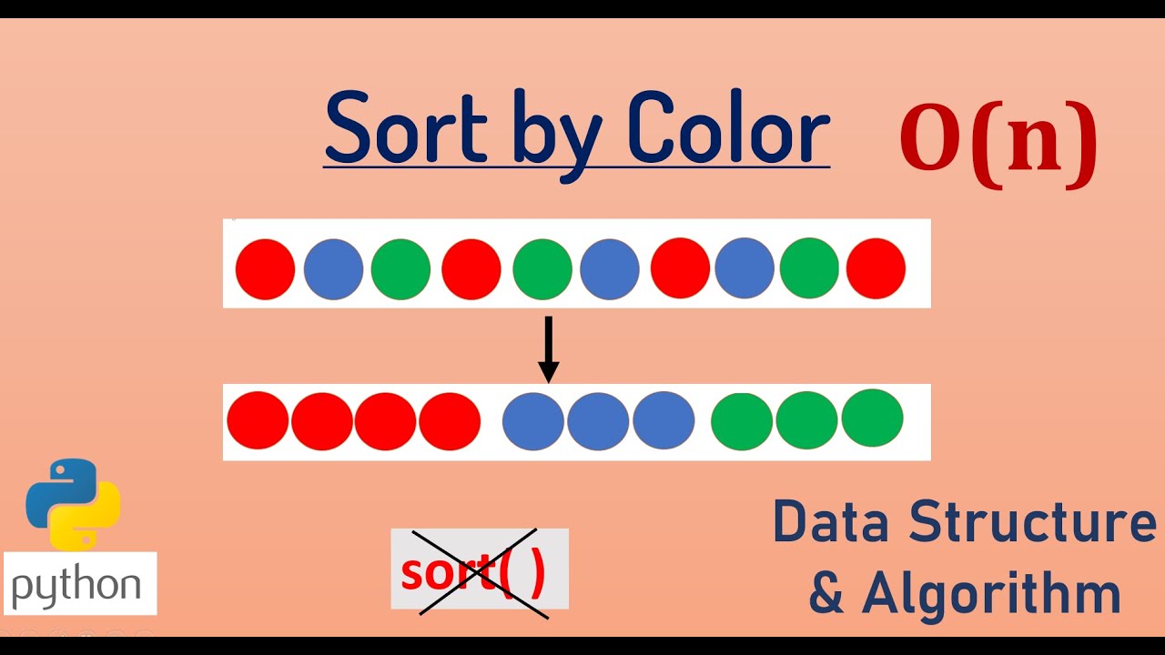 Sort Colors Leetcode 75 Python Youtube