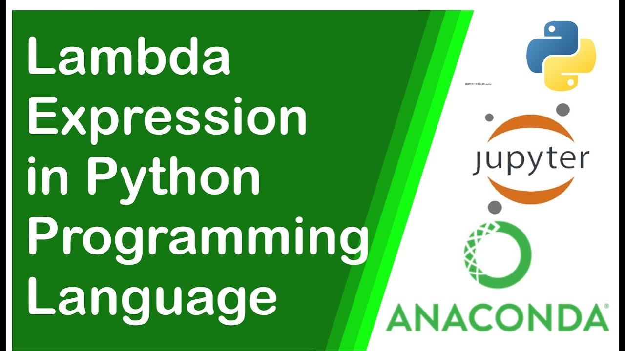 Lambda Expression In Python Youtube