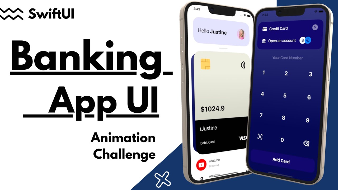 Swiftui Banking App Ui Animations Swiftui Challenge Animations