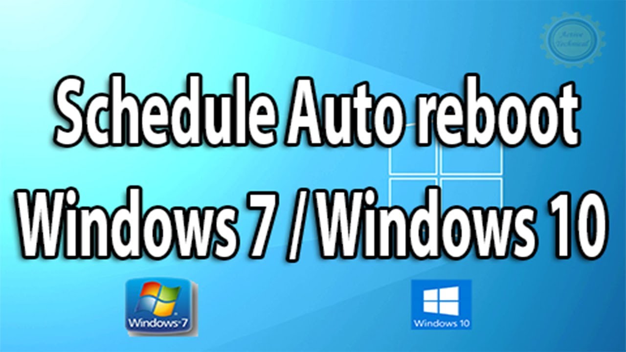 How To Schedule Auto Reboot Windows 10 Quick And Easy Youtube