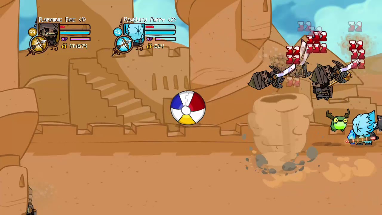 Castle Crashers Volleyball Glitch Youtube