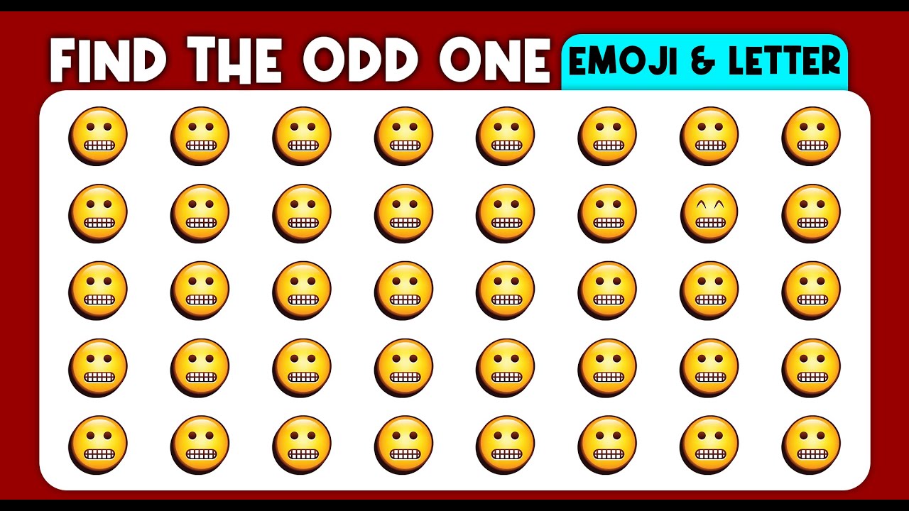 Find The Odd One Out Number Letter Edition Youtube