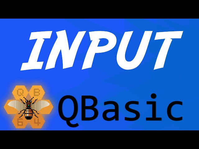 Qbasic Programming Tutorial 9 Getting Users Input Qbasic Learn Code