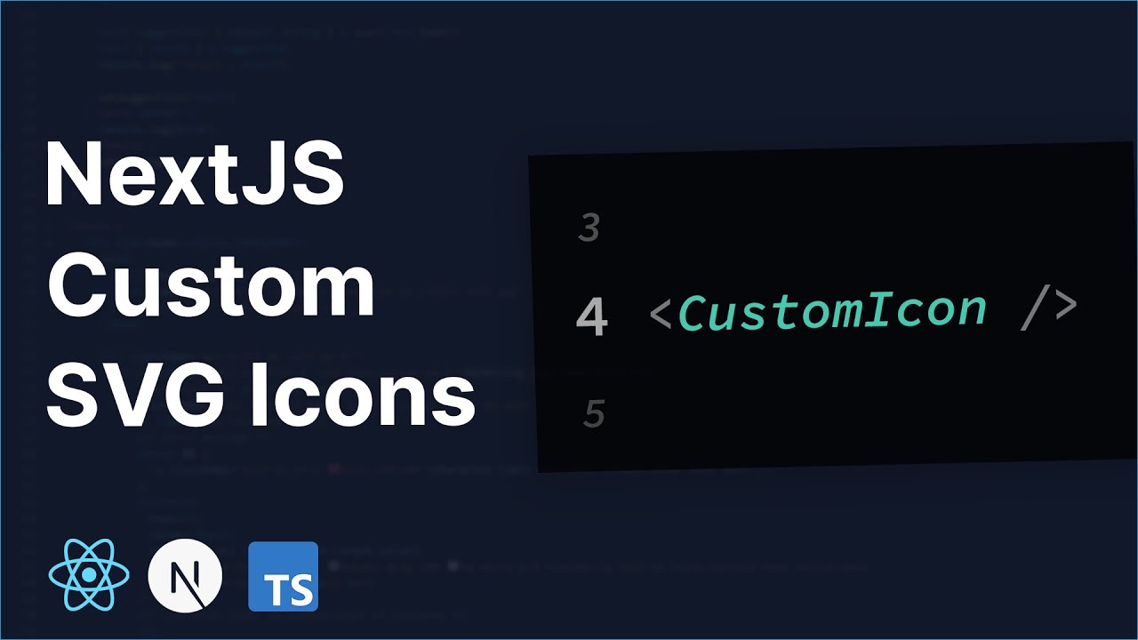 Add Custom Svg Icons In Nextjs Tutorial Youtube