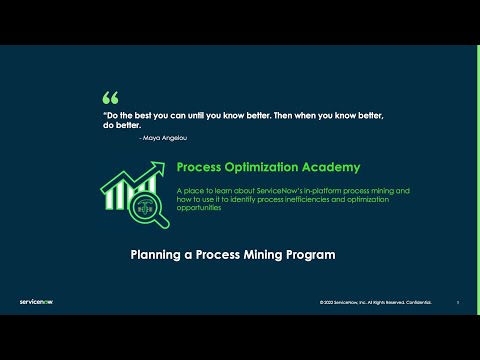 Process Optimization Academy 5 9 9 22 Planning A Process Mining