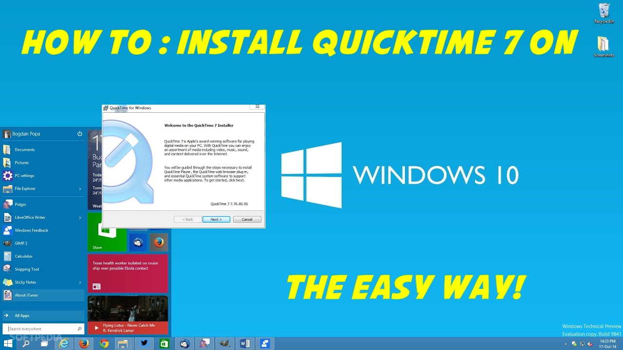 Update Quicktime Player Windows 7 Russas