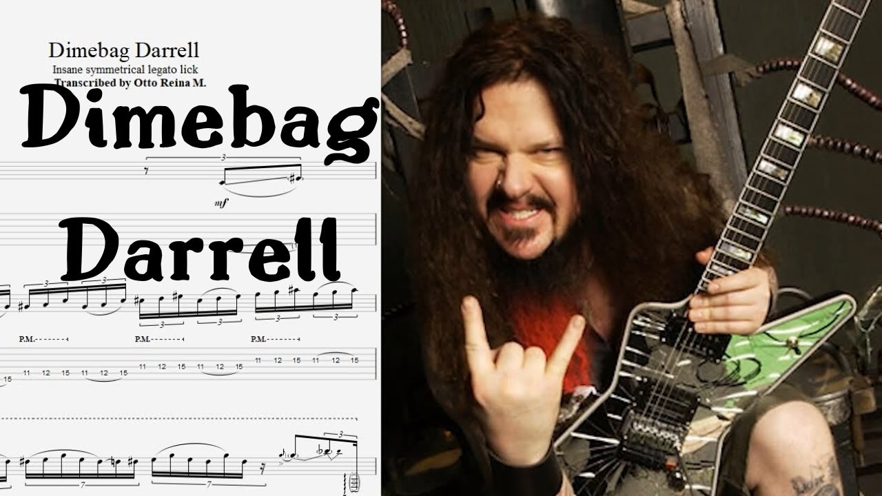 Dimebag Darrell Insane Use Of Alternate Picking Legato