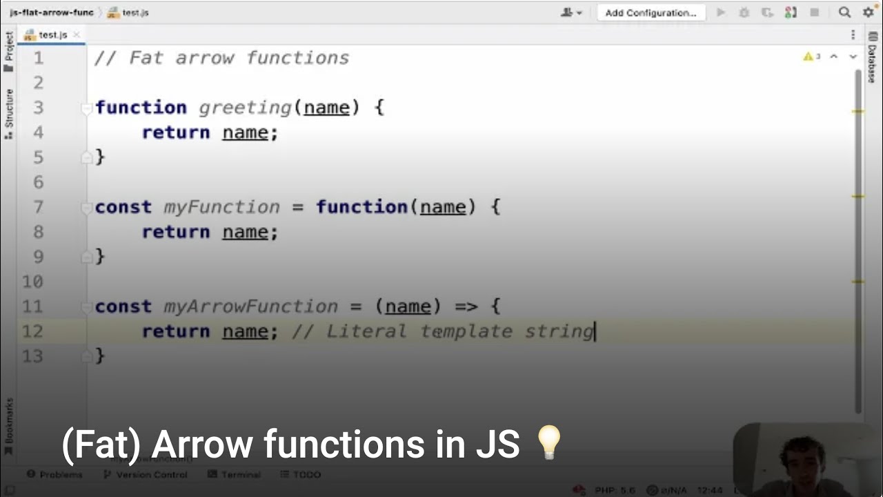Fat Arrow Functions In Js рџ ў Youtube