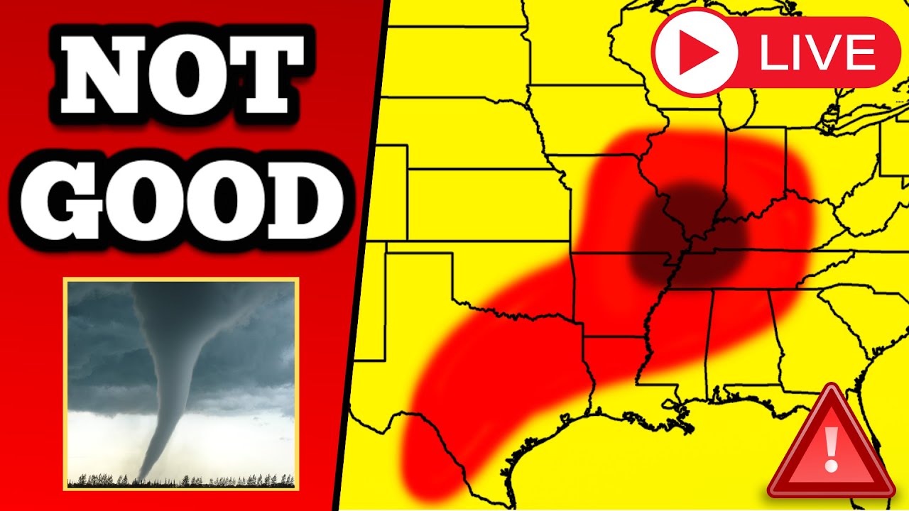рџ ґ Breaking Severe Weather Coverage Tornadoes Possible With Live