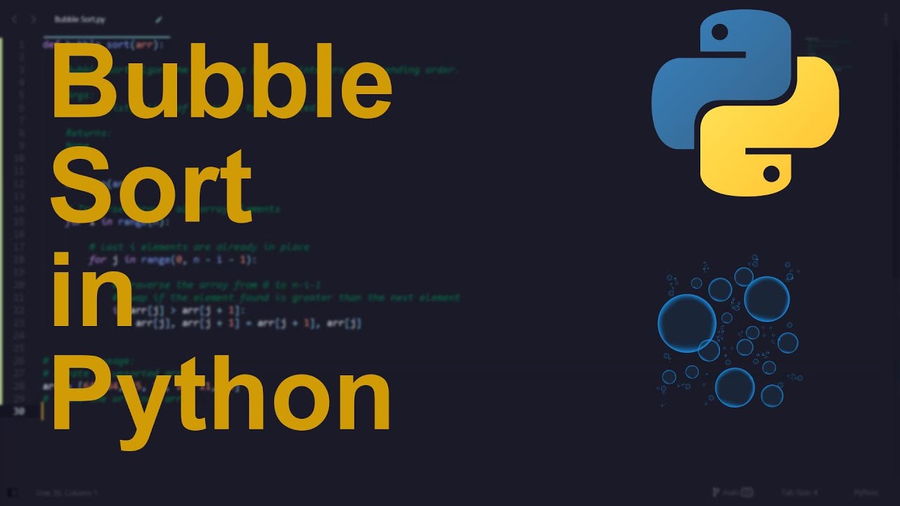 Bubble Sort Code In Python Sorting Algorithms Python Coding
