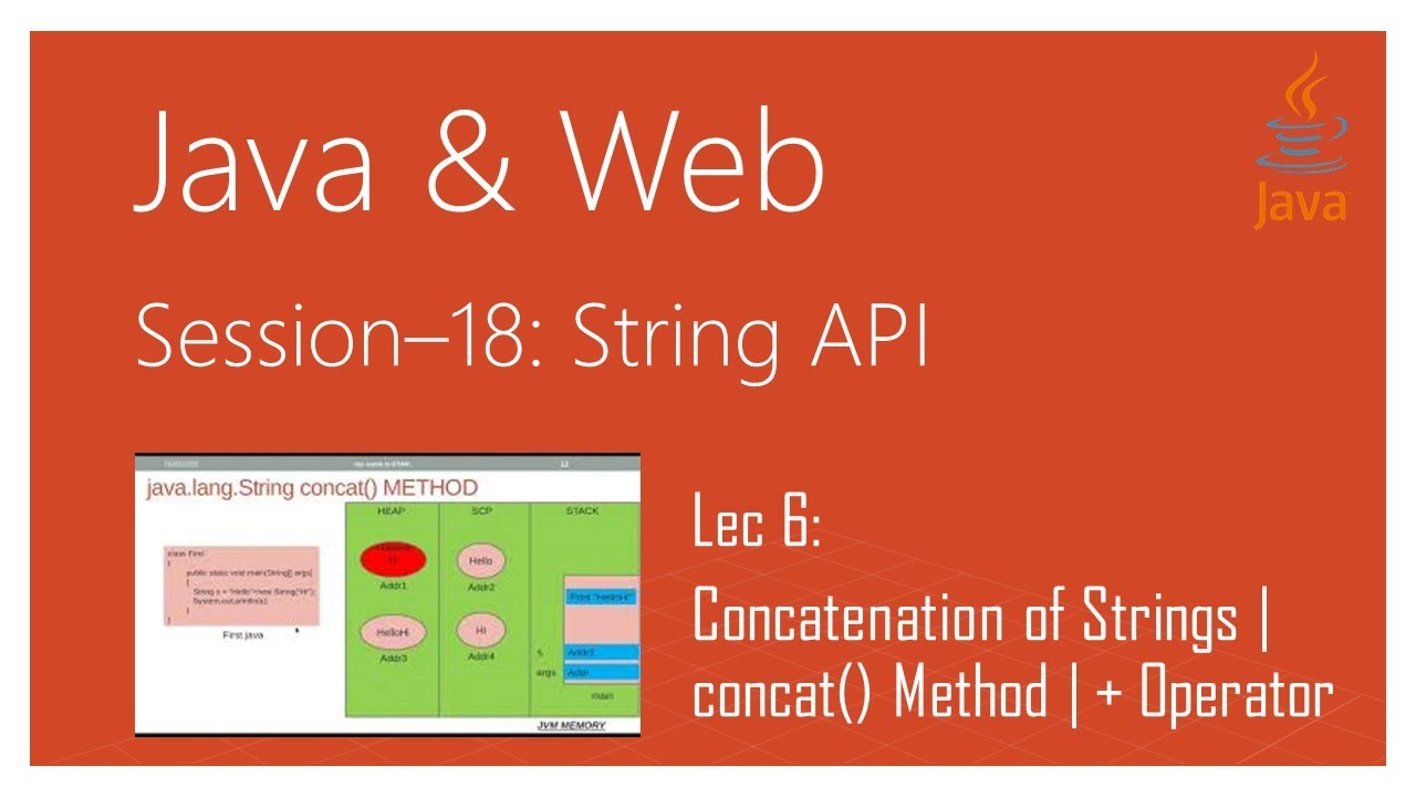 String Api In Java 6 Concatenation Of Strings In Java Concat