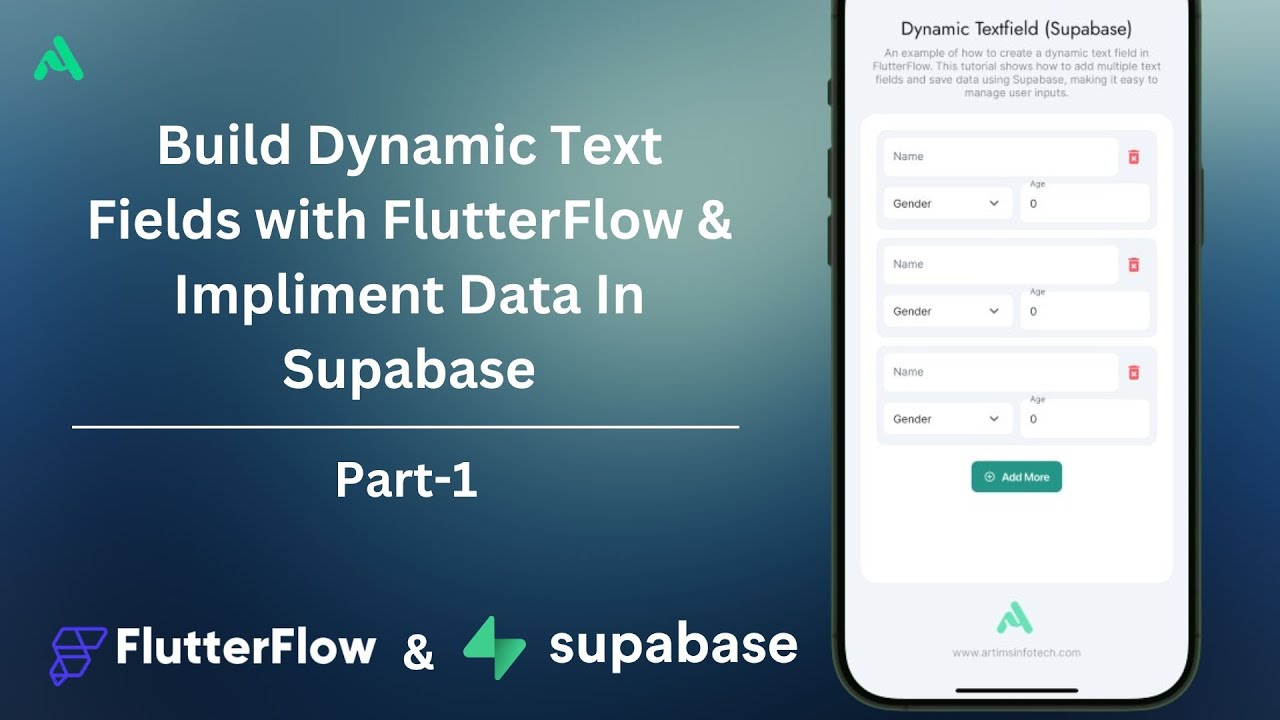 Dynamic Text Fields In Flutterflow With Supabase Data Integration