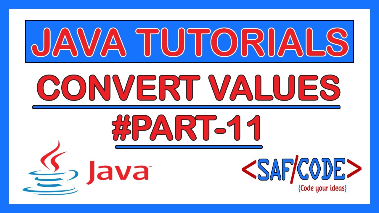 Convert Values String To Integer And Integer To String In Java Part