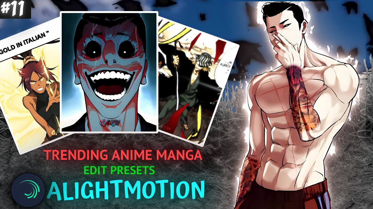 Trending Manga Edit Preset Alightmotion Xml Cc Material S Youtube