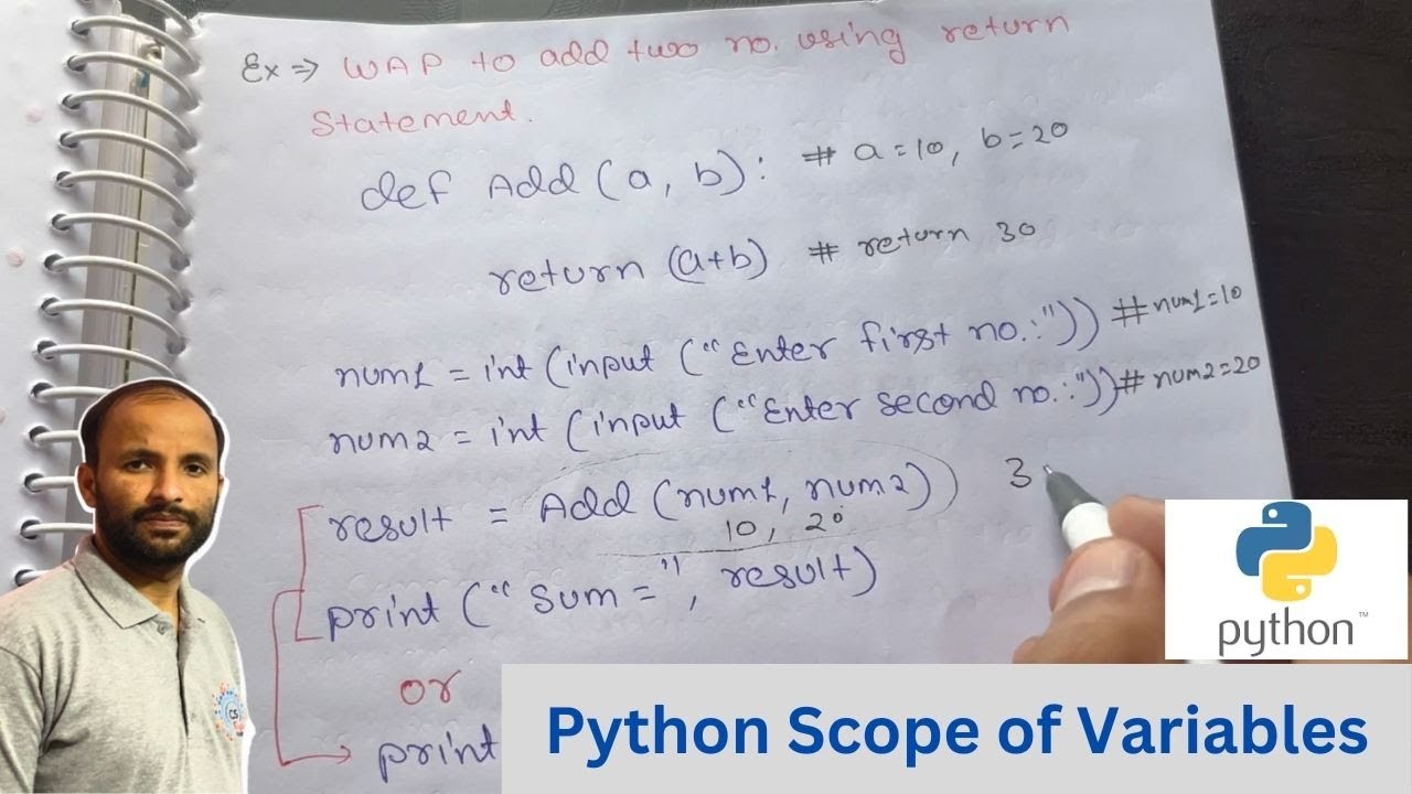 Scope Of Variables In Python Variable Scope In Python Programming