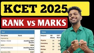 Kcet Rank Predictor 2025 Kcet Rank Vs Marks 2025 Analysis Kcet Result ...