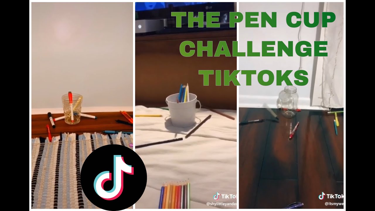 The Pen Cup Challenge Tiktok Compilation Part 1 Youtube