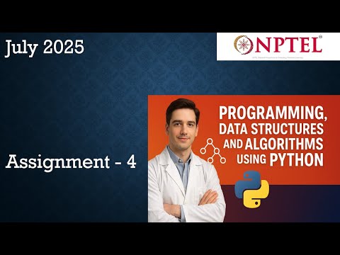 Programming Data Structures And Algorithms Using Python Nptel