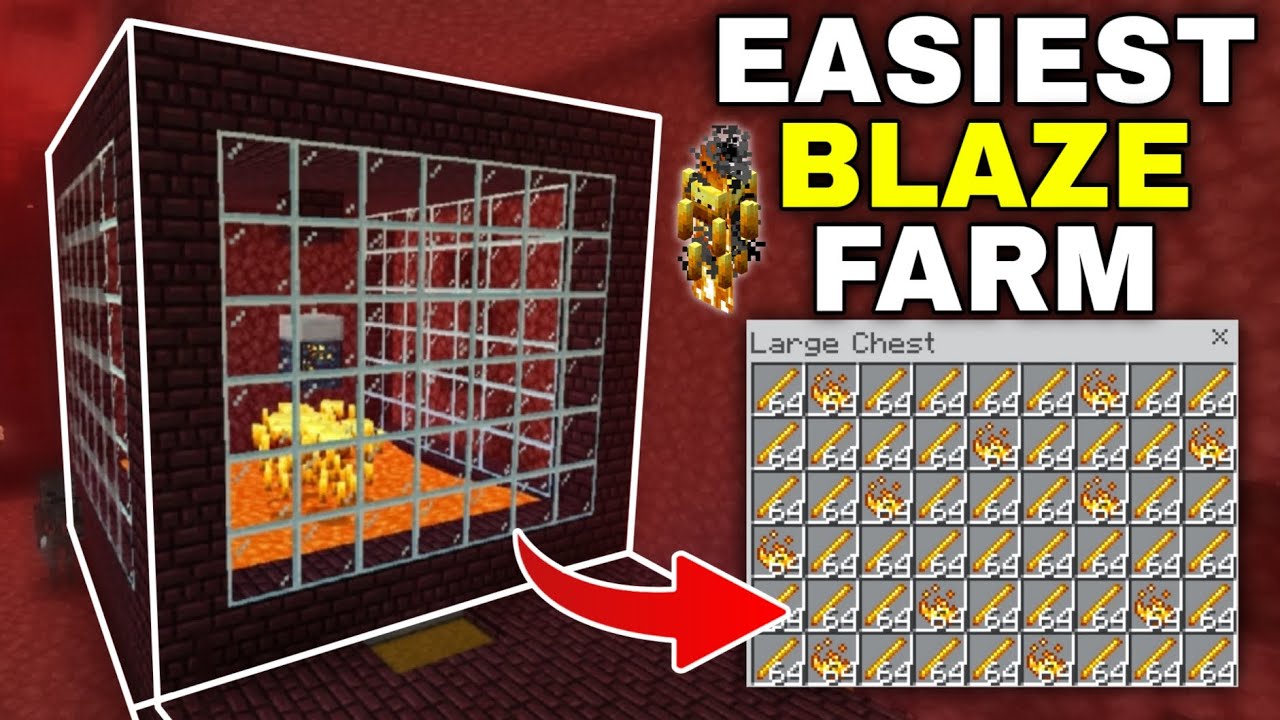 Easiest 1 20 Blaze Xp Farm In Minecraft Bedrock 1500 Rods Per Hour