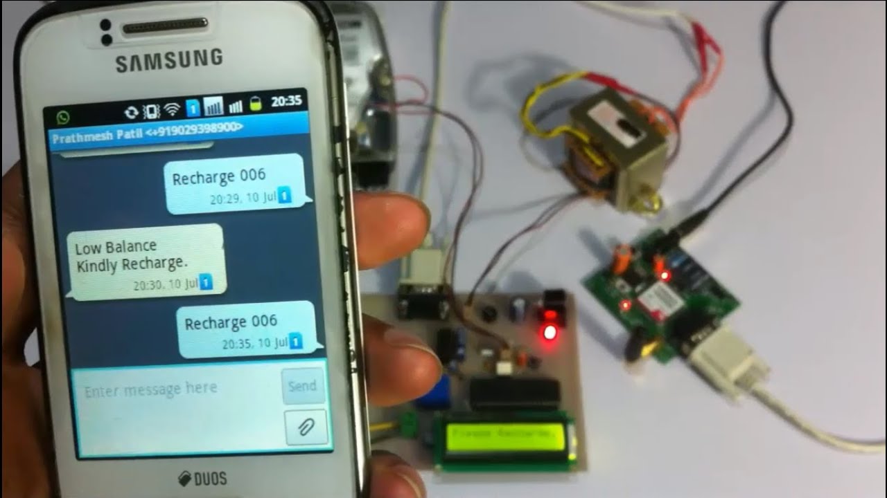 Prepaid Electricity Billing Meter Project Youtube