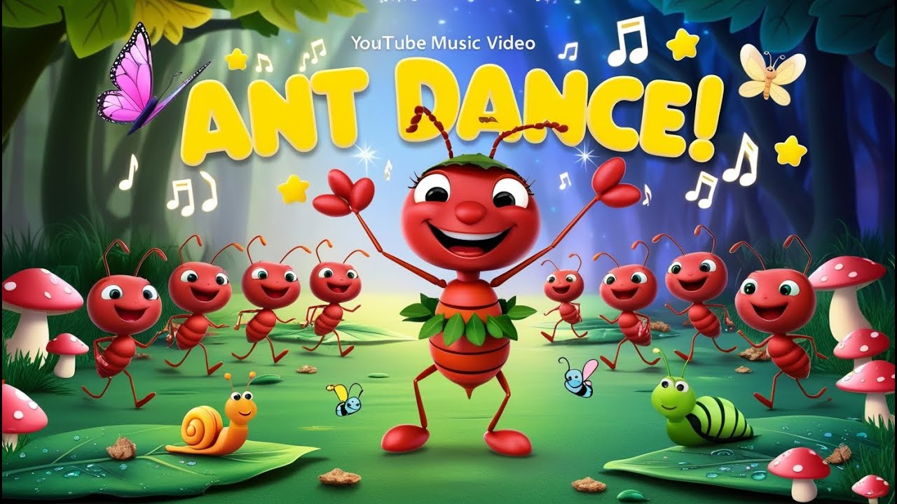 Ant Dance Fun Ant Song For Kids Sing Move Learn With The Little