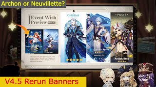 New Update Genshin Impact 4 5 Rerun Banners Hydro Ar Doovi