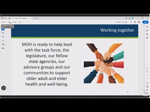 Legislative Task Force On Aging 10 10 23 Youtube
