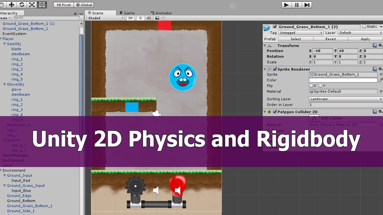 Unity 2d Physics Rigidbody Tutorial Youtube