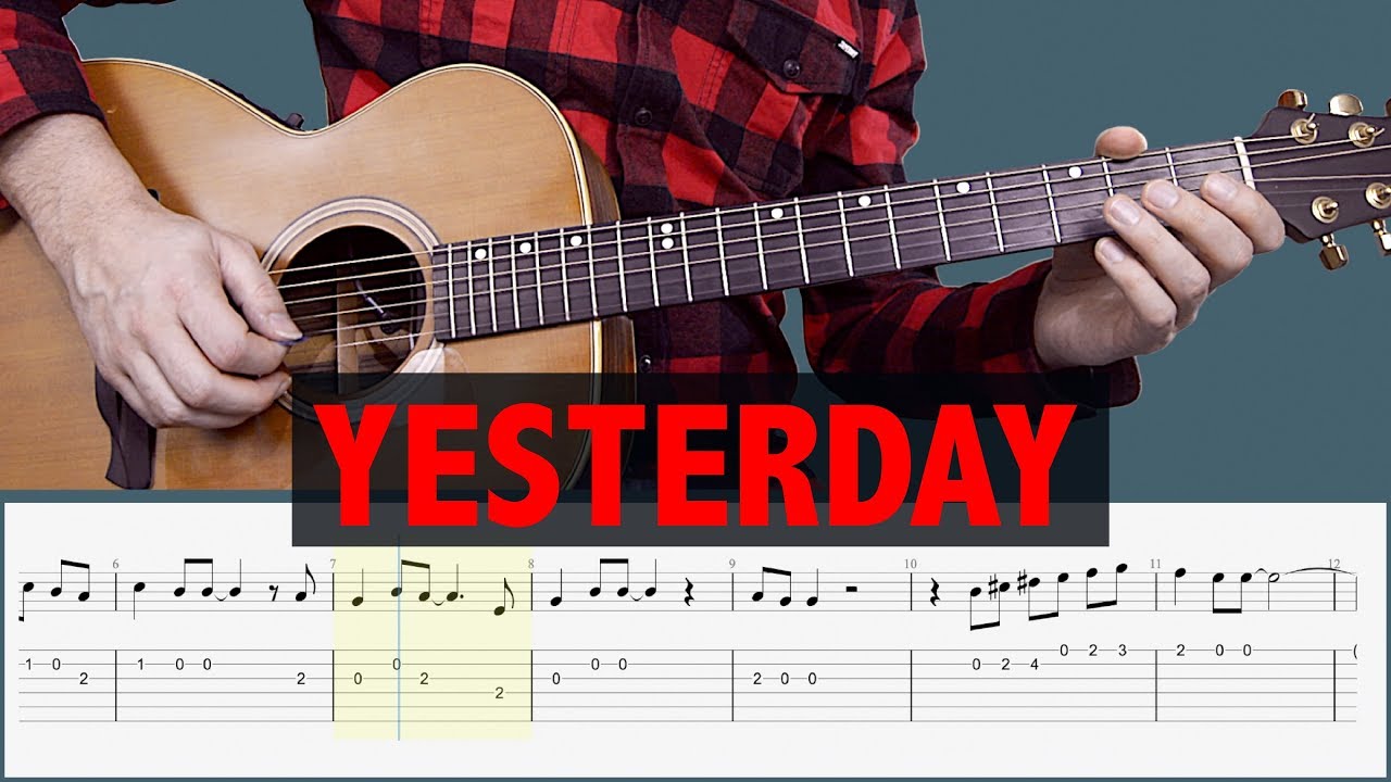 Yesterday The Beatles Guitar Tutorial Youtube