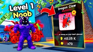 Starting Over As Noob With Best Gloves In Punch Wall Roblox Coralblox2 ...