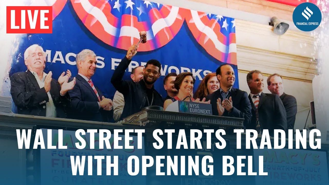 Live New York Stock Exchange Opening Bell Rings Marking Start Of