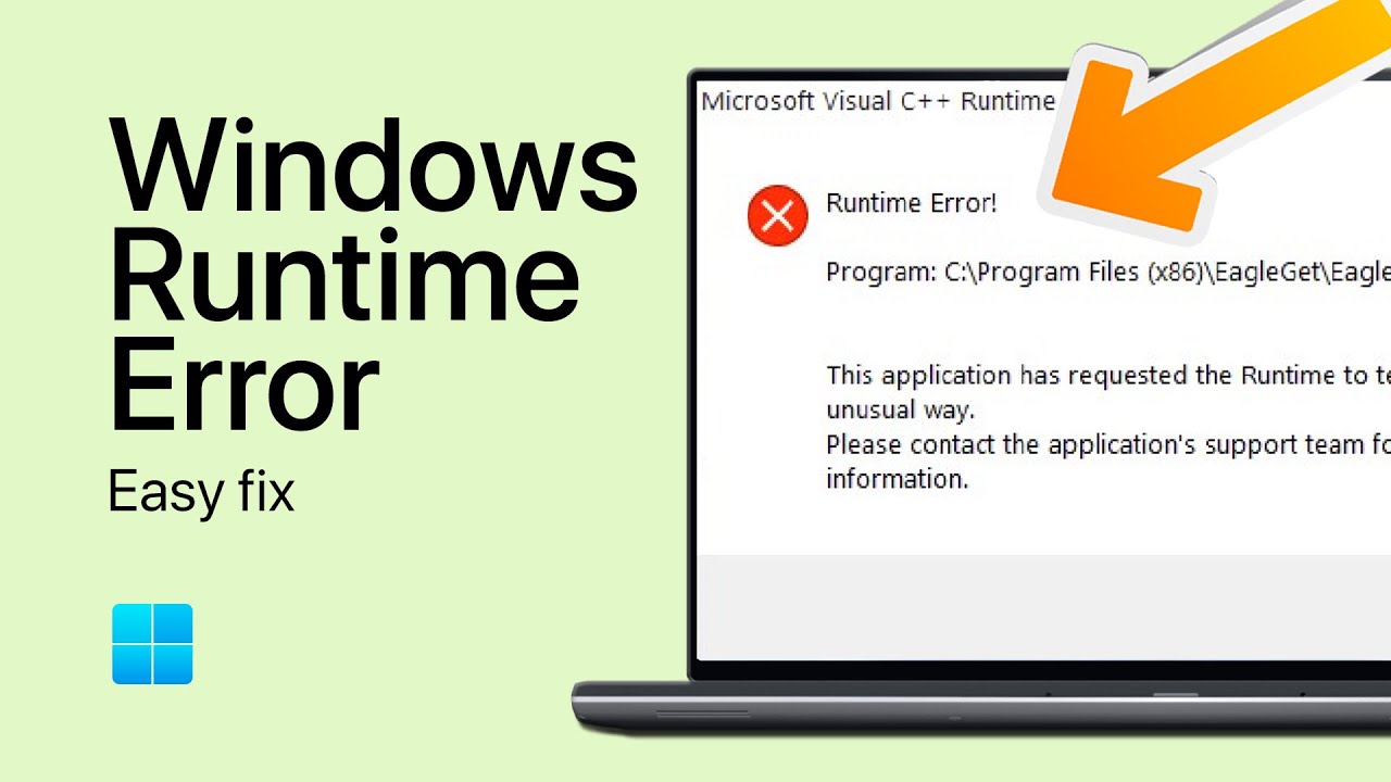 Runtime Error Fix Tool For Windows Github