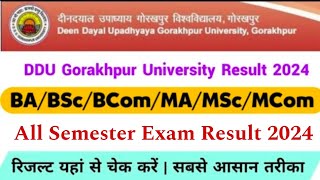 Ddu Semester Result 2024 Kaise Dekhen Ddu Gorakhpur University Semester ...