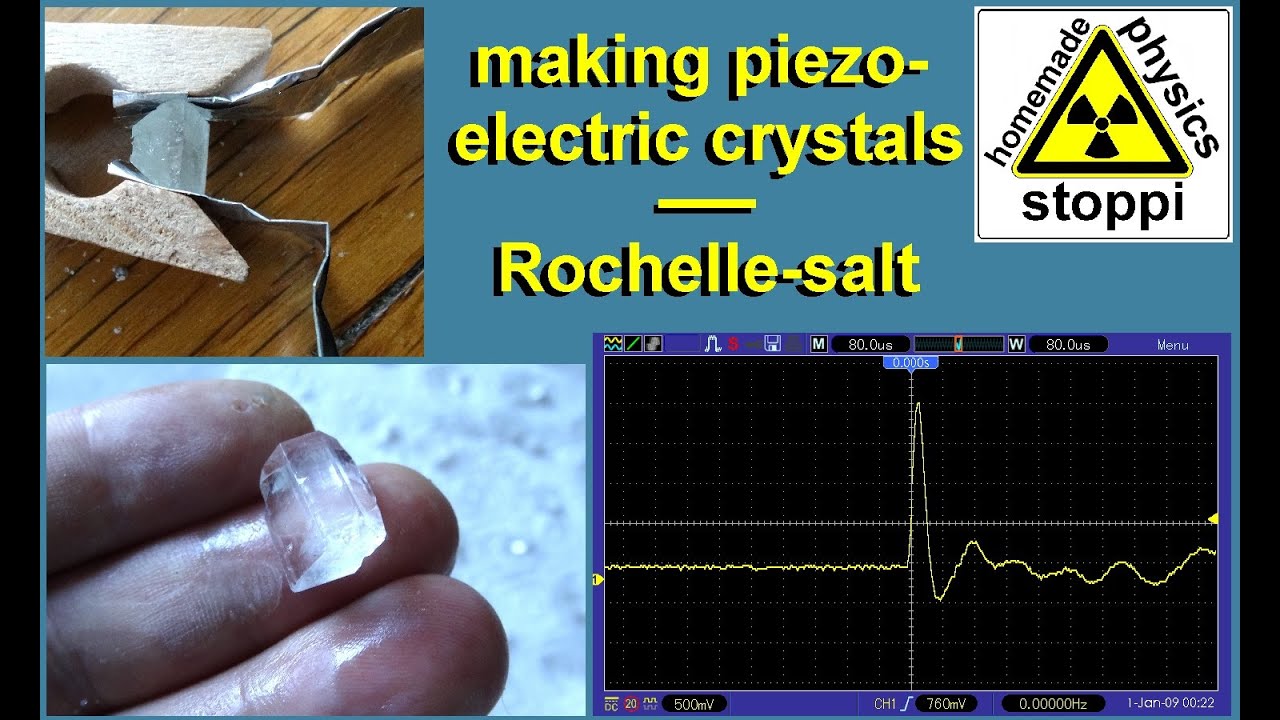 Making Piezoelectric Crystals Rochelle Salt Piezokristalle Züchten
