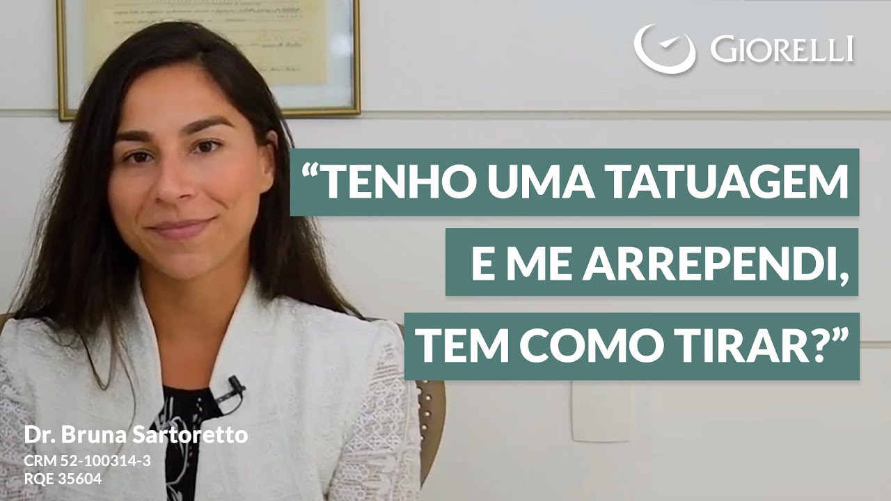 Tenho Uma Tatuagem E Me Arrependi Tem Como Tirar Youtube