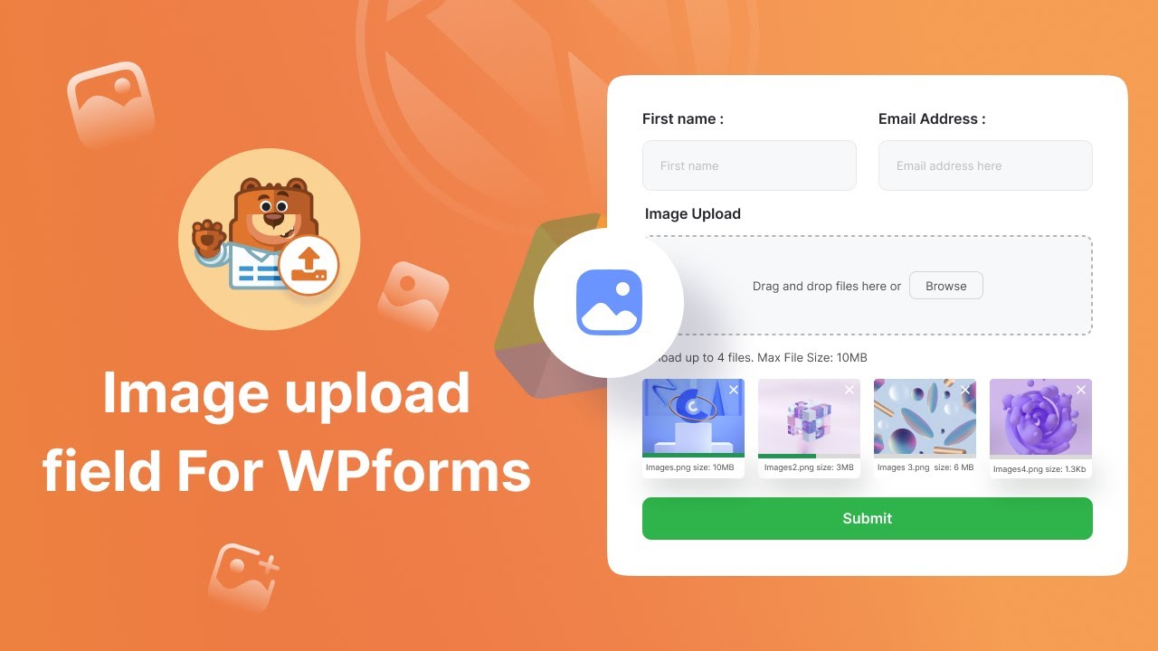 How To Use Drag Drop Image Upload Field In Wpforms For Free Youtube