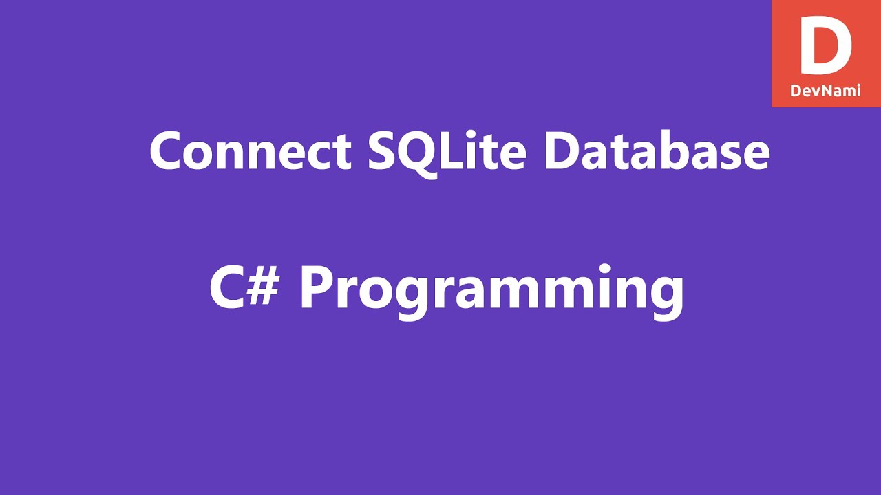 C Connect To Sqlite Database Youtube