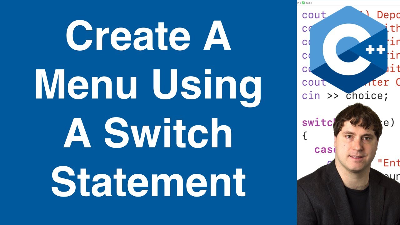Create A Menu Using A Switch Statement C Example Youtube