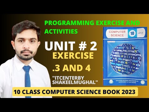 Exercise 3 And 4 Unit 2 Programming Exercise 10 Class Computer