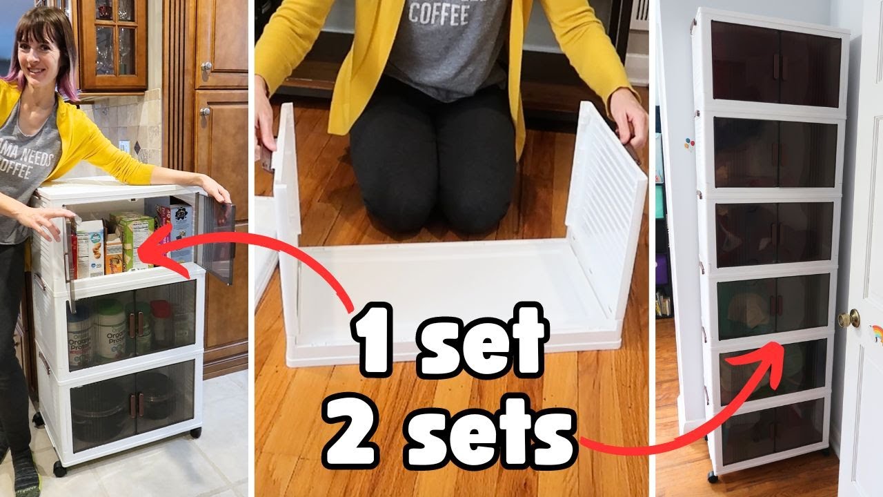 Homeforce Collapsible Stackable Storage Bins Assembly Demo Review