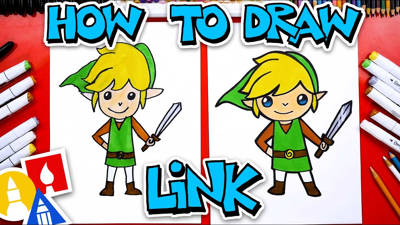 How To Draw Link From Zelda Youtube