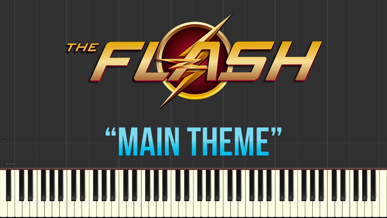 The Flash Main Theme Piano Tutorial Synthesia Youtube