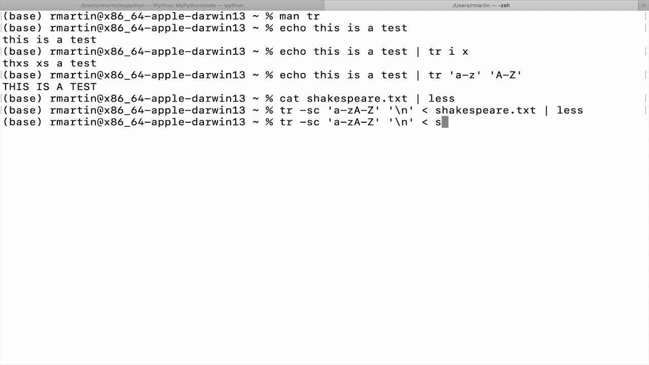Unix Tr Command Examples Youtube