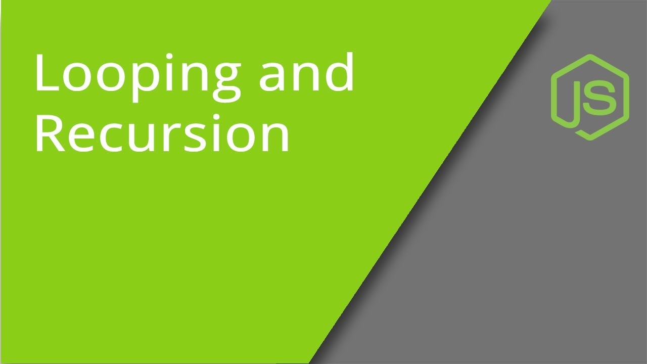 Looping And Recursion In Javascript Youtube