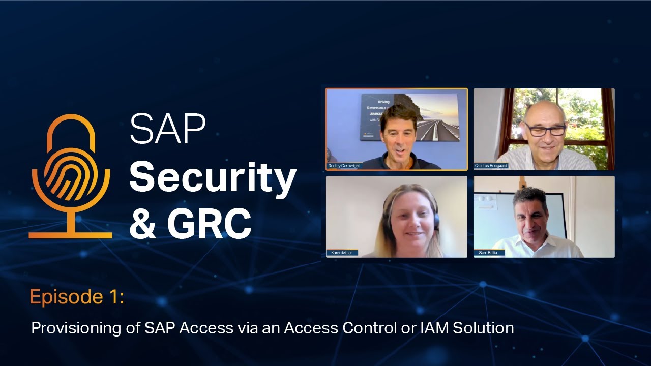 Sap Security Grc Podcast E1 Provisioning Of Sap Access Via An